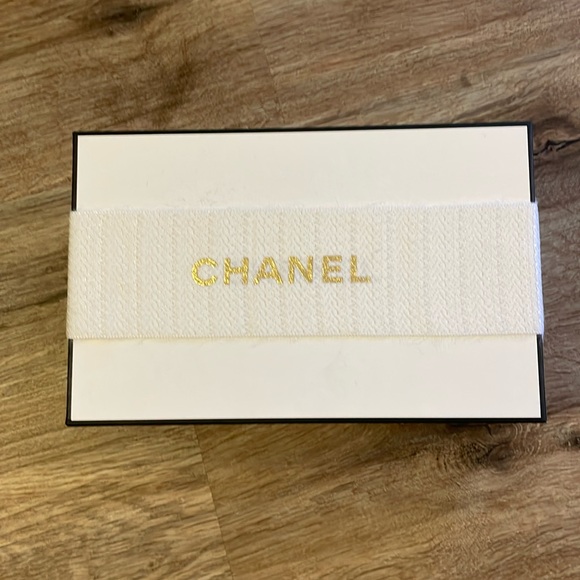 CHANEL | Accessories | Chanel Cream Holiday Gift Box With Ribbon Tissue ...